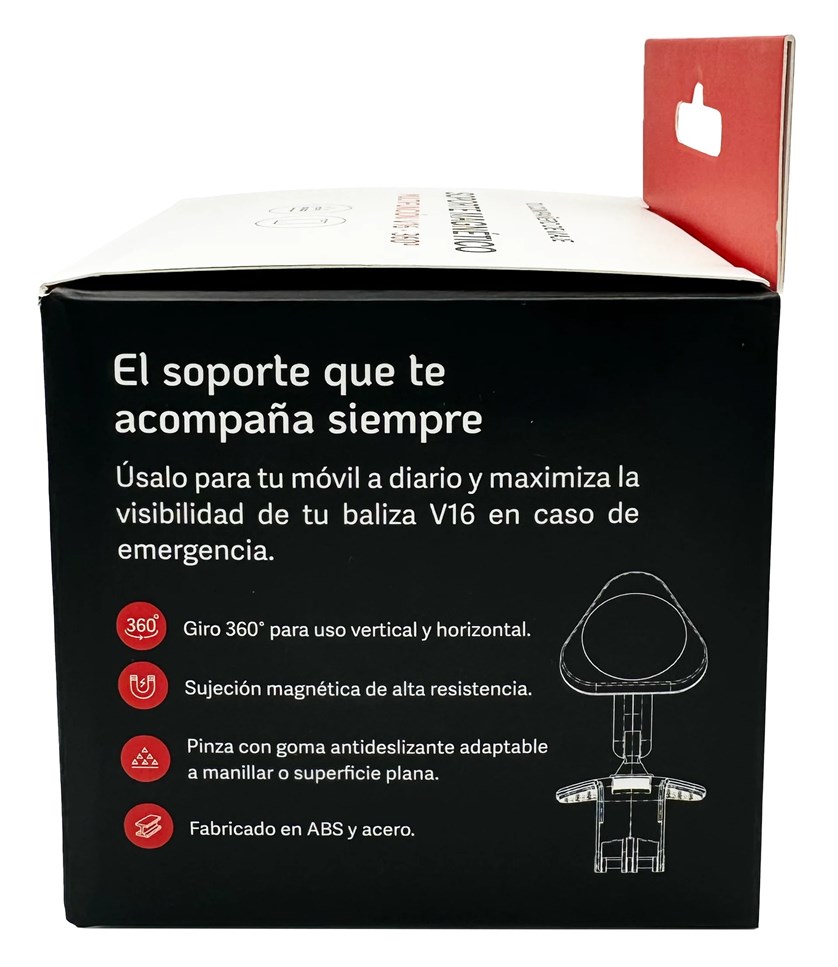 Soporte magnetico multifunción V16 360º - Trigano Accesorios